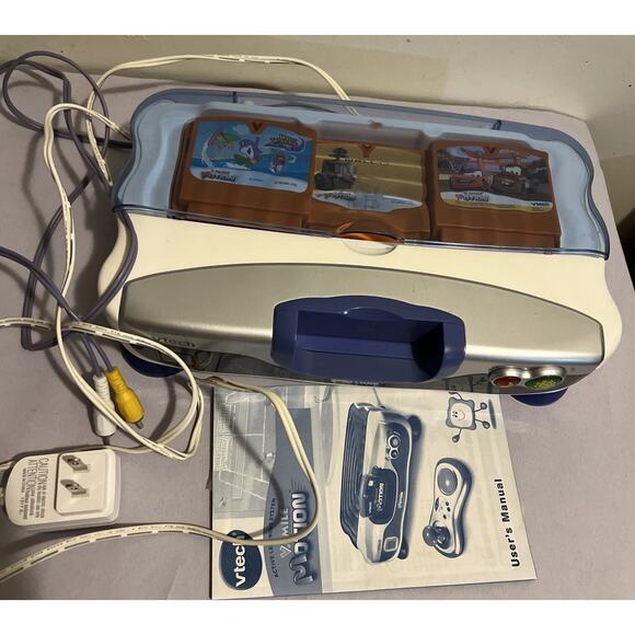 vtech | Toys | V Tech V Smile V Motion Active Learning Console W8 Games ...